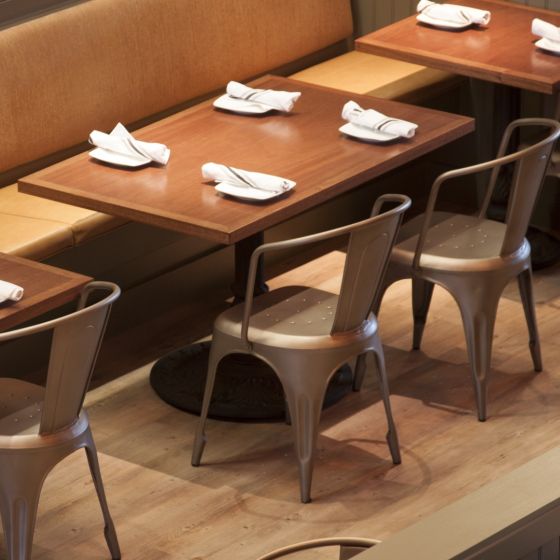 K24 Matte Black Metal Pedestal Dining Table Base