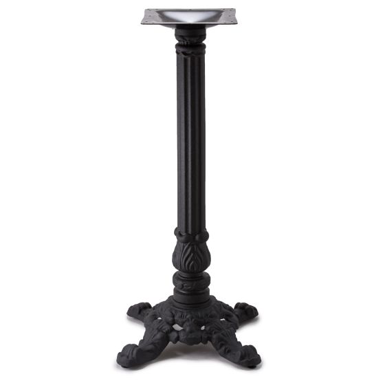 J24 Matte Black Vintage Style Leg Dining Room Table Base